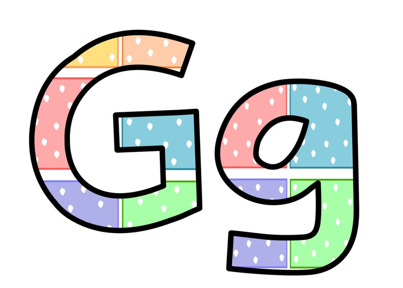 Bulletin Board Letters, Large Alphabet Letters, Printable Large Alphabet Letters, Editable ...