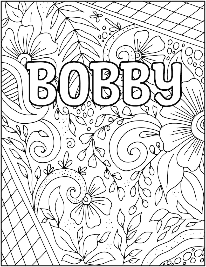 Printable Personalized Name Coloring Pages, Custom Name Coloring ...
