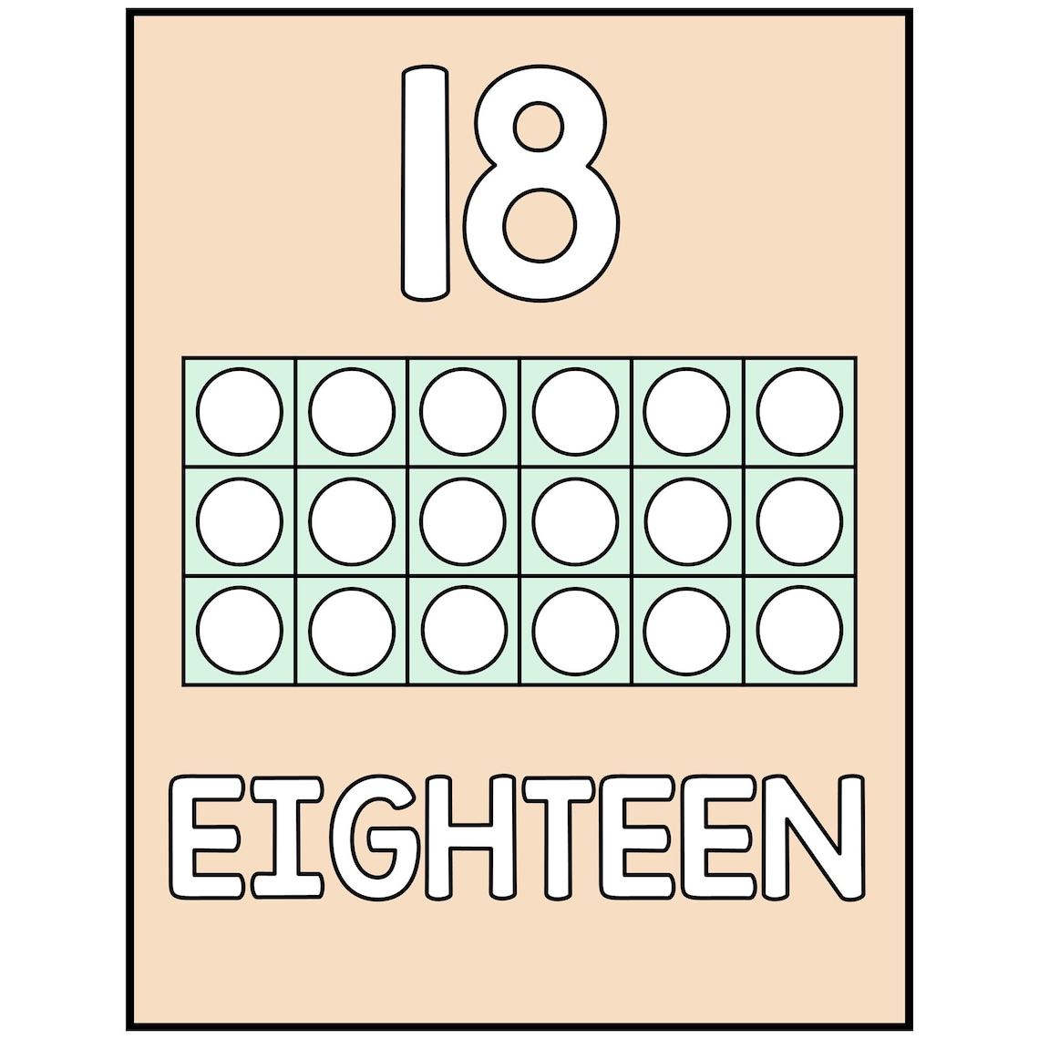 Printable Modern Calm Colors Classroom Number Posters Wall Display ...