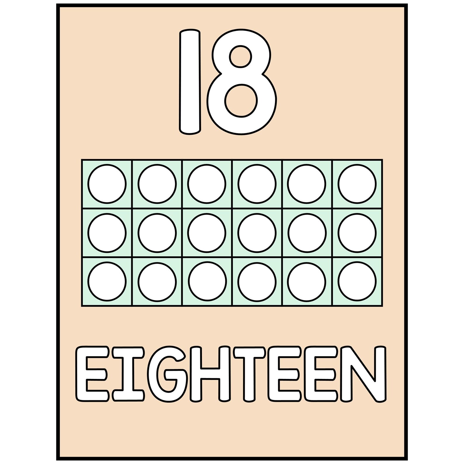 Printable Modern Calm Colors Classroom Number Posters Wall Display ...
