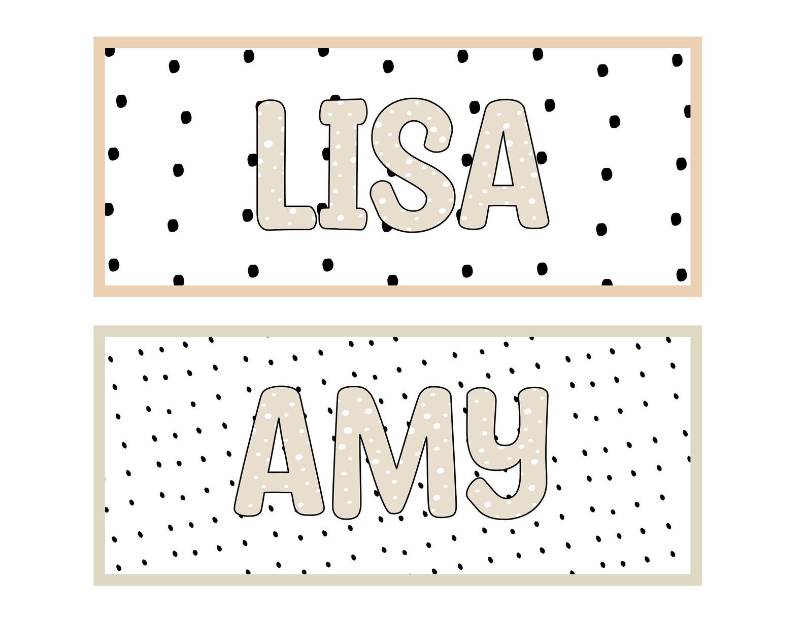 Printable Student Name Labels, Name Labels, Trolley Labels, Cubby ...