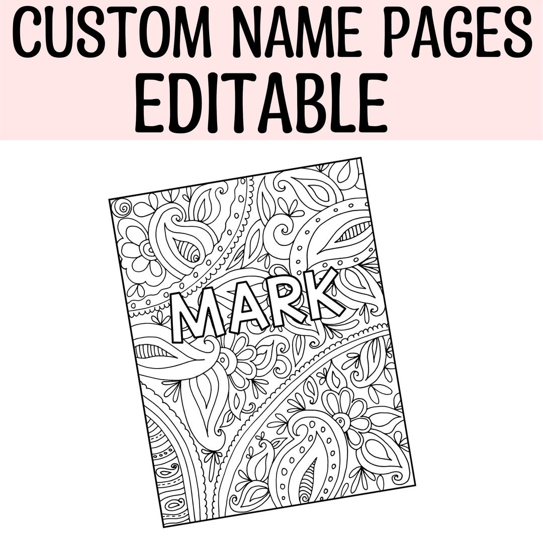 Printable Custom Name Coloring Pages, Coloring Worksheets for Kids ...