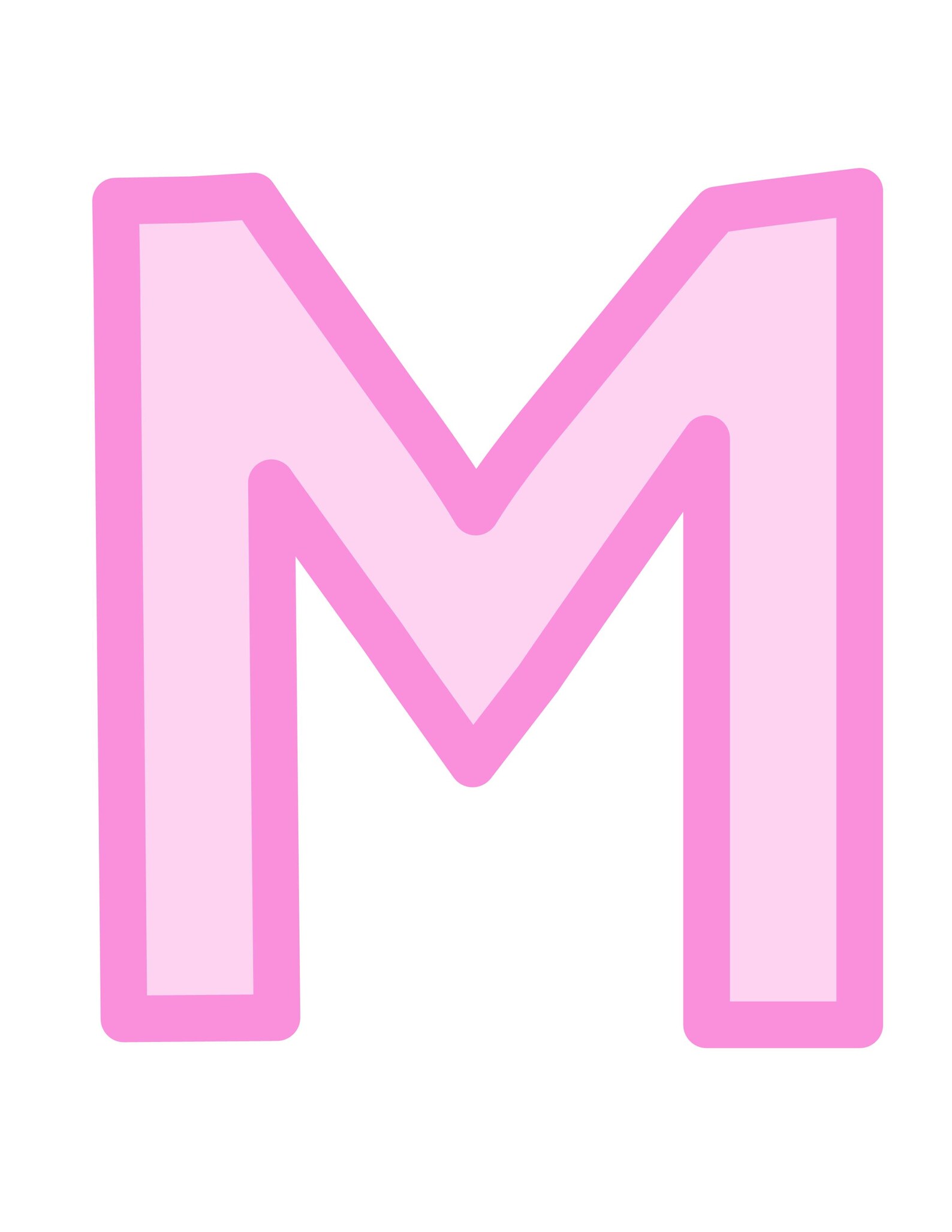 Bright Pink Bulletin Board Letters, Editable Alphabet (PDF) - Etsy
