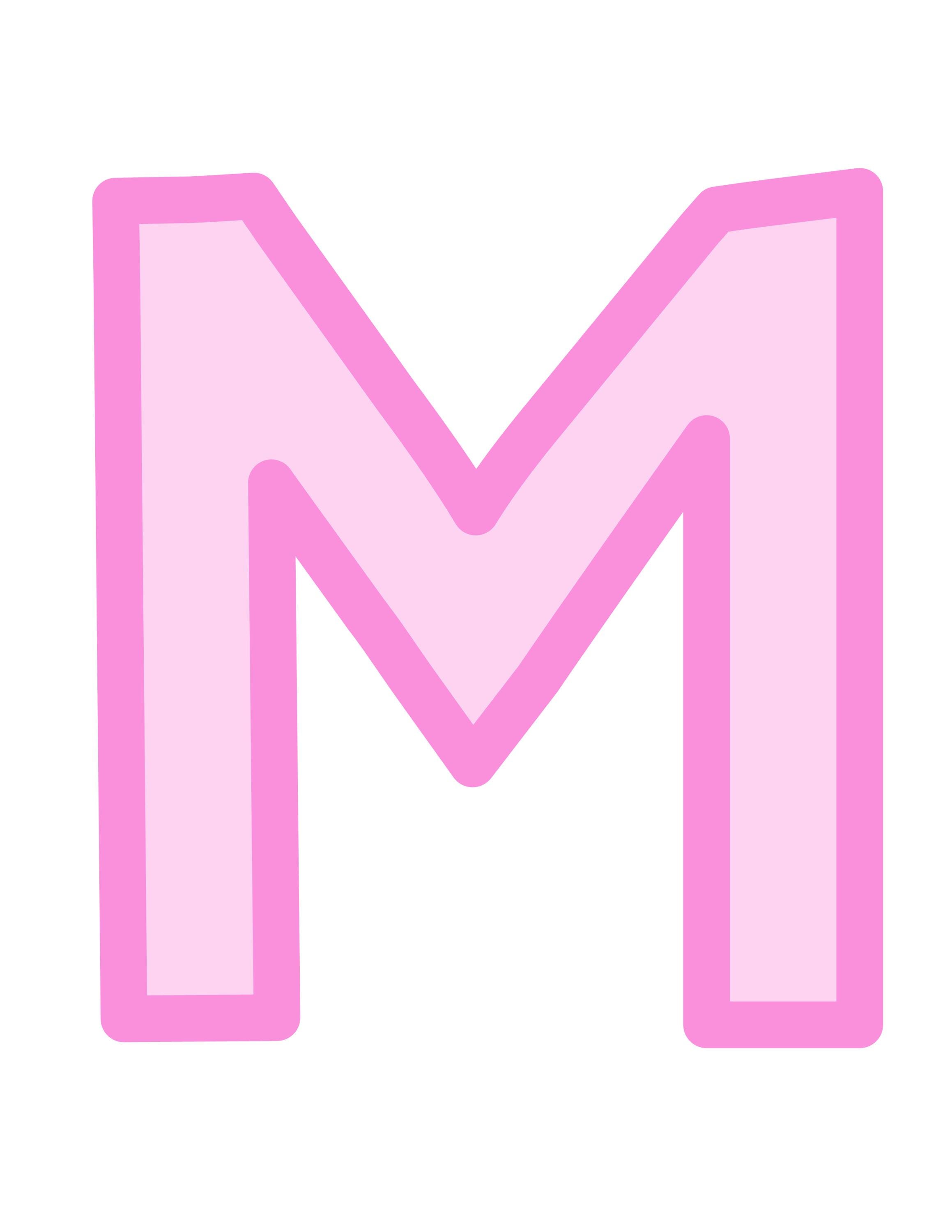 Bright Pink Bulletin Board Letters, Editable Large Alphabet Letters ...