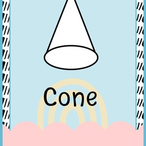 Pastel Rainbow Classroom Shape Posters Editable Shape - Etsy Canada