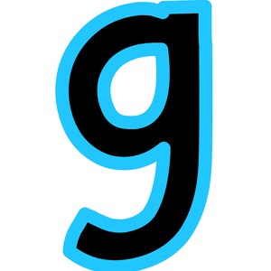 Printable Bright and Black Bulletin Board Large Alphabet Letters ...