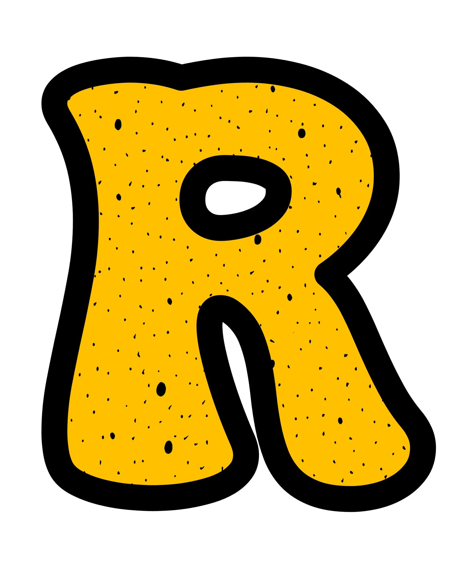 Back to School Yellow Bulletin Board Letters, Printable Bright Yellow ...