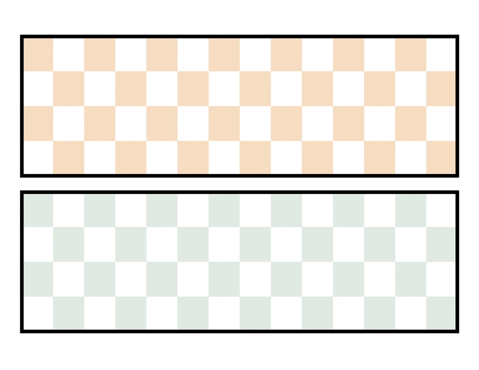 Checkered Student Name Labels, Editable Classroom Decor (PPTX, PDF) - Etsy