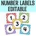 Printable Boho Neutral Number Labels, Classroom Calendar Number Labels ...