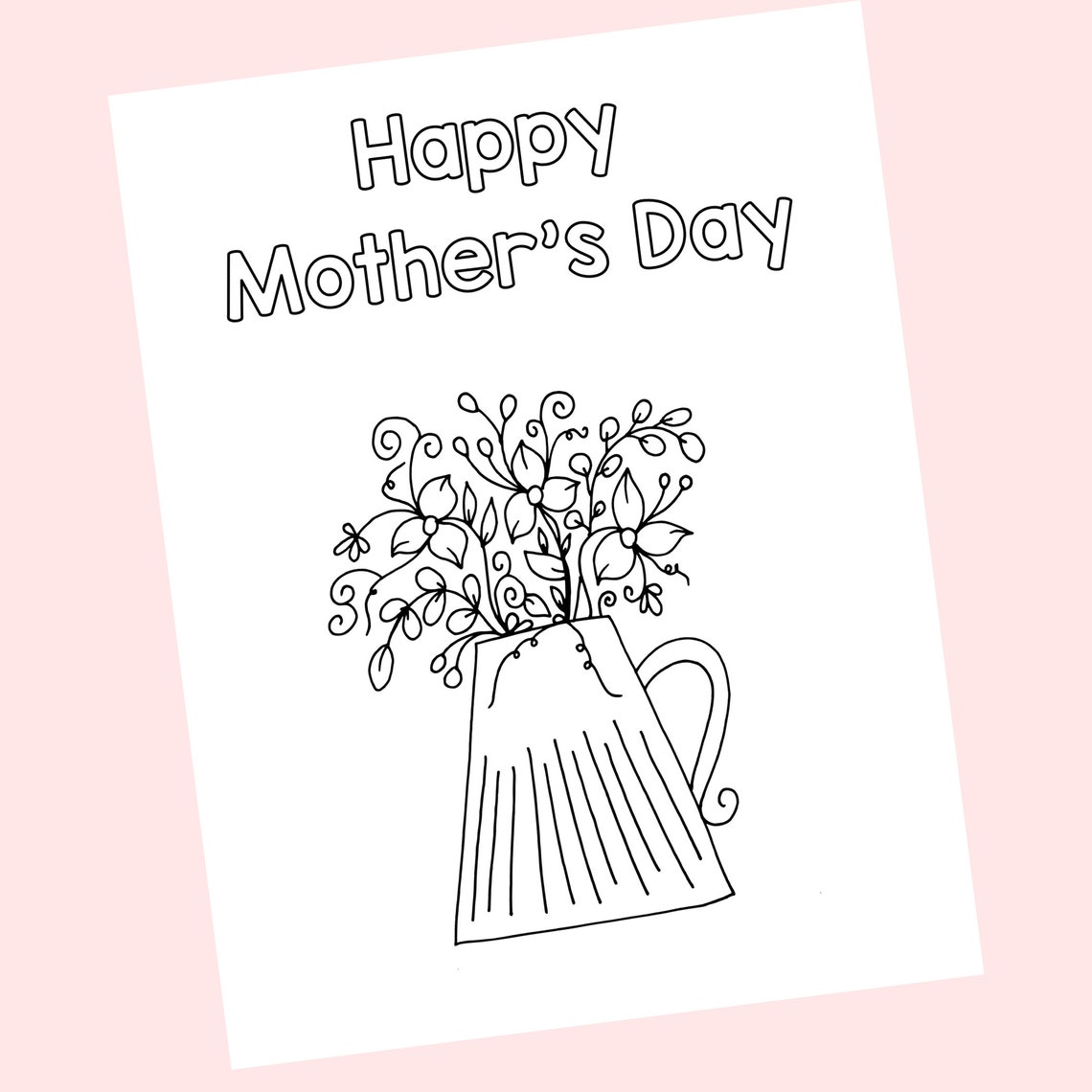 Printable Mother's Day Coloring Pages, Mother's Day Coloring Worksheets ...
