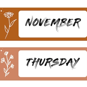 Boho Art Classroom Labels, Editable Student Name Tags, Botanical Name ...