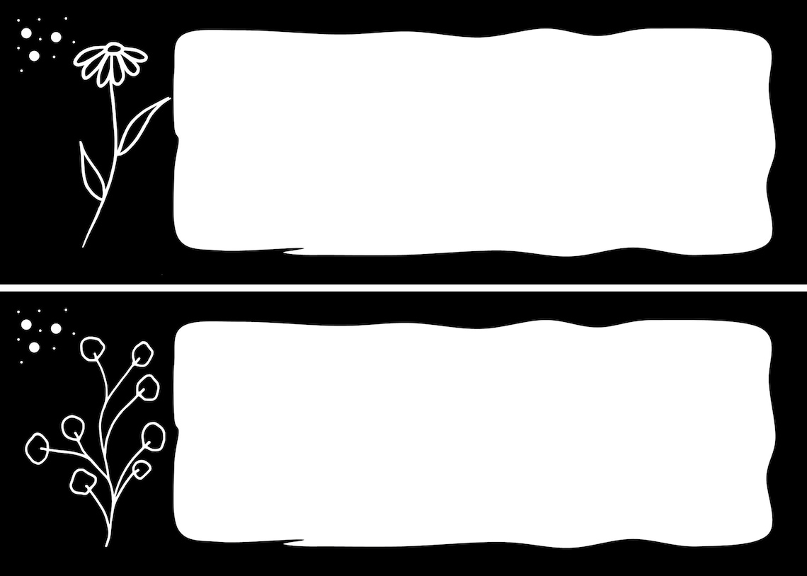 Black and White Classroom Labels, Student Name Tags, Printable ...