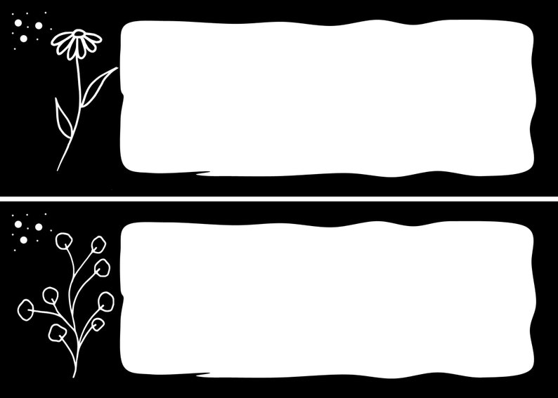 Black and White Classroom Labels, Student Name Tags, Printable ...