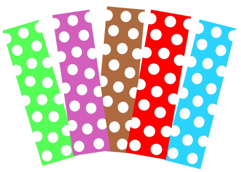 Polka Dots Bright Colors Bulletin Board Borders, Printable Classroom ...