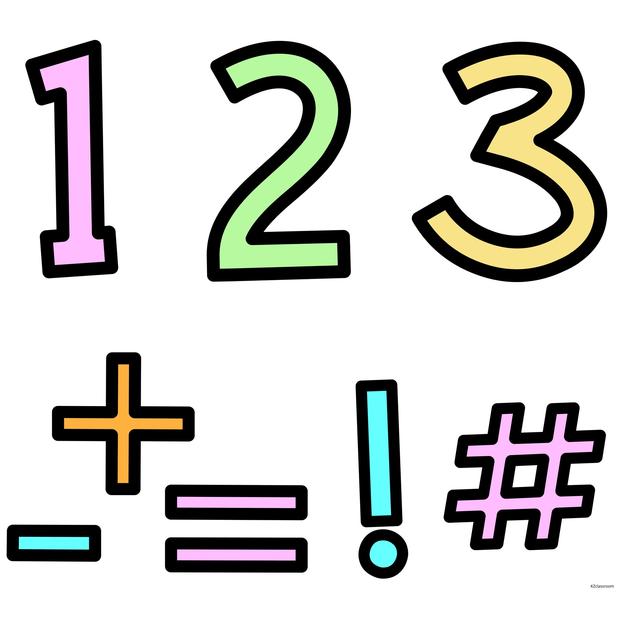 Printable Bright Bulletin Board Large Alphabet Letters, Editable ...