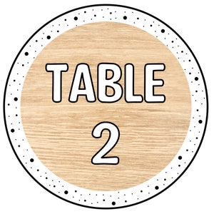 Classroom Table Numbers, Printable Table Numbers,round Table Numbers ...