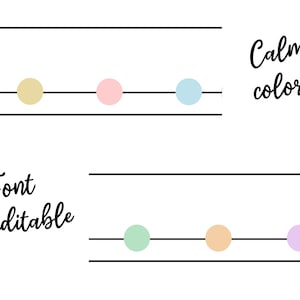 Printable Large Number Line, Pastel Colors Number Line, Number Line ...