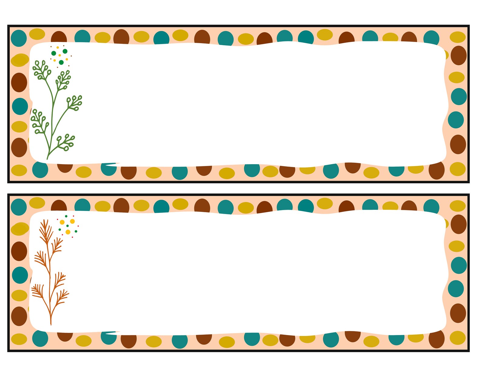 Printable Botanical Name Labels, Plant Based Classroom Labels, Boho ...