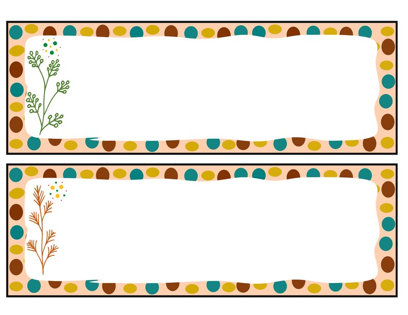 Printable Botanical Name Labels, Plant Based Classroom Labels, Boho ...