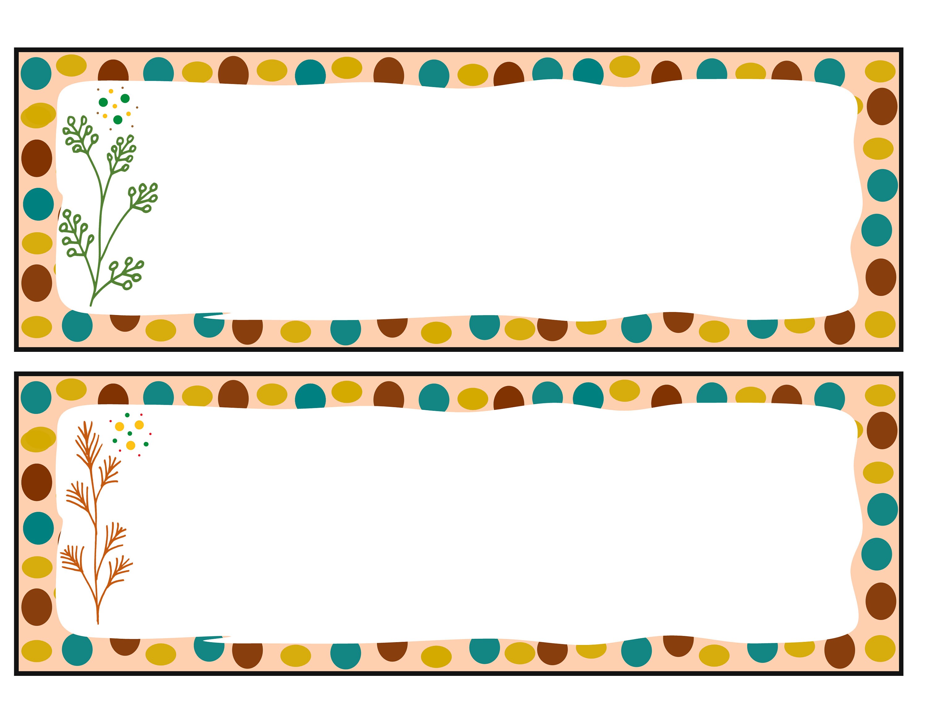 Printable Botanical Name Labels, Plant Based Classroom Labels, Boho ...