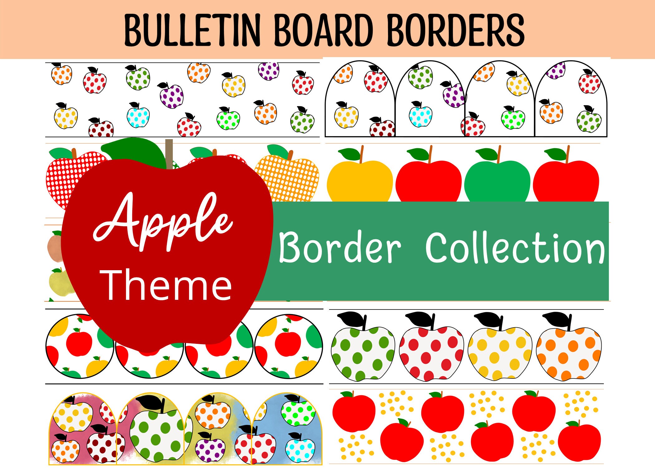 Apple Borders For Teachers