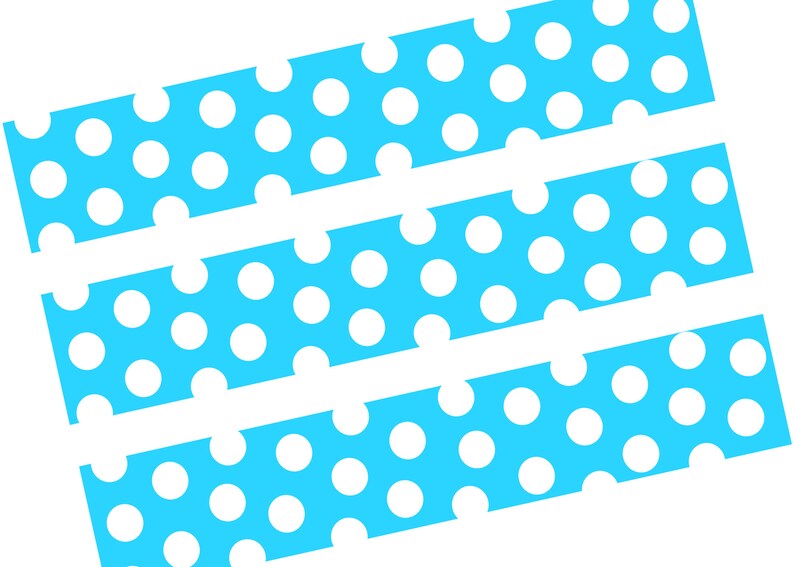 Polka Dots Bright Colors Bulletin Board Borders, Printable Classroom ...