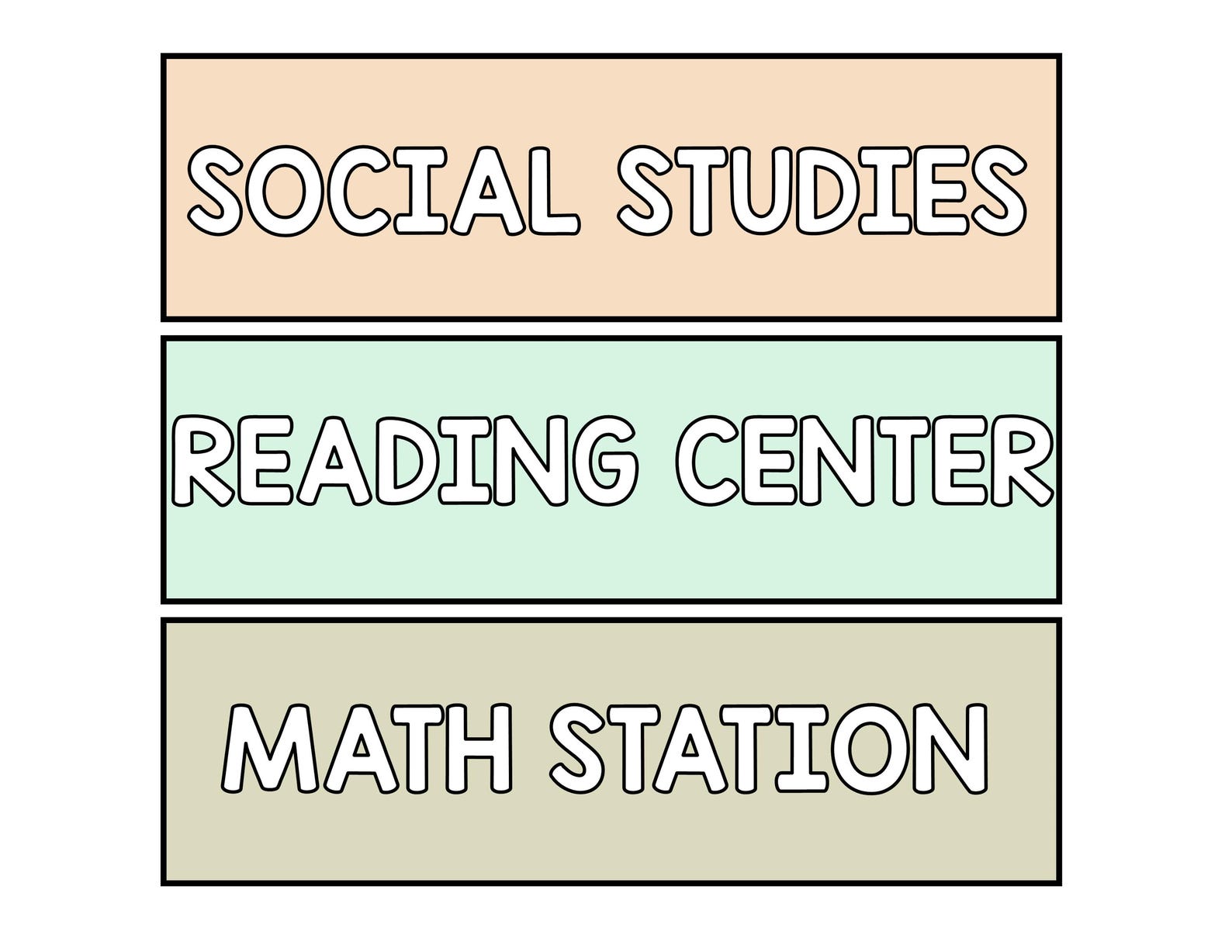 Printable Modern Calm Colors Classroom Schedule Cards, Editable ...