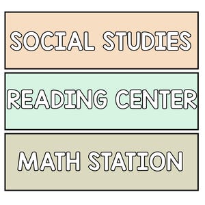 Printable Modern Calm Colors Classroom Schedule Cards, Editable ...
