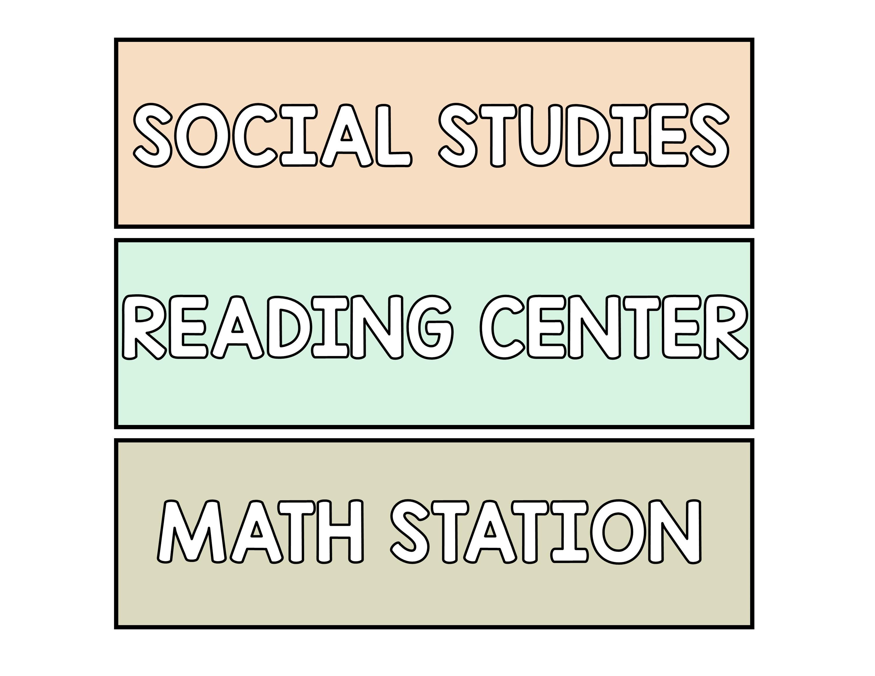 Printable Modern Calm Colors Classroom Schedule Cards, Editable ...