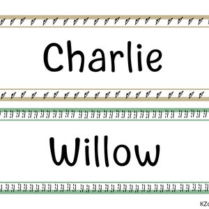 Boho Classroom Labels, Student Name Tags, Back to School Labels ...