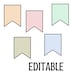 Editable Alphabet Bunting Banners, Calm Boho Classroom Decor (digital ...