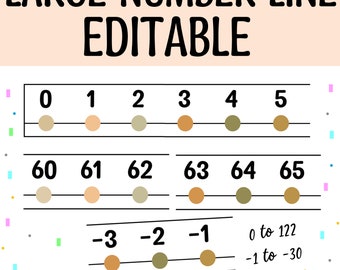 0 - 100 Hessian Number Line Display - Etsy