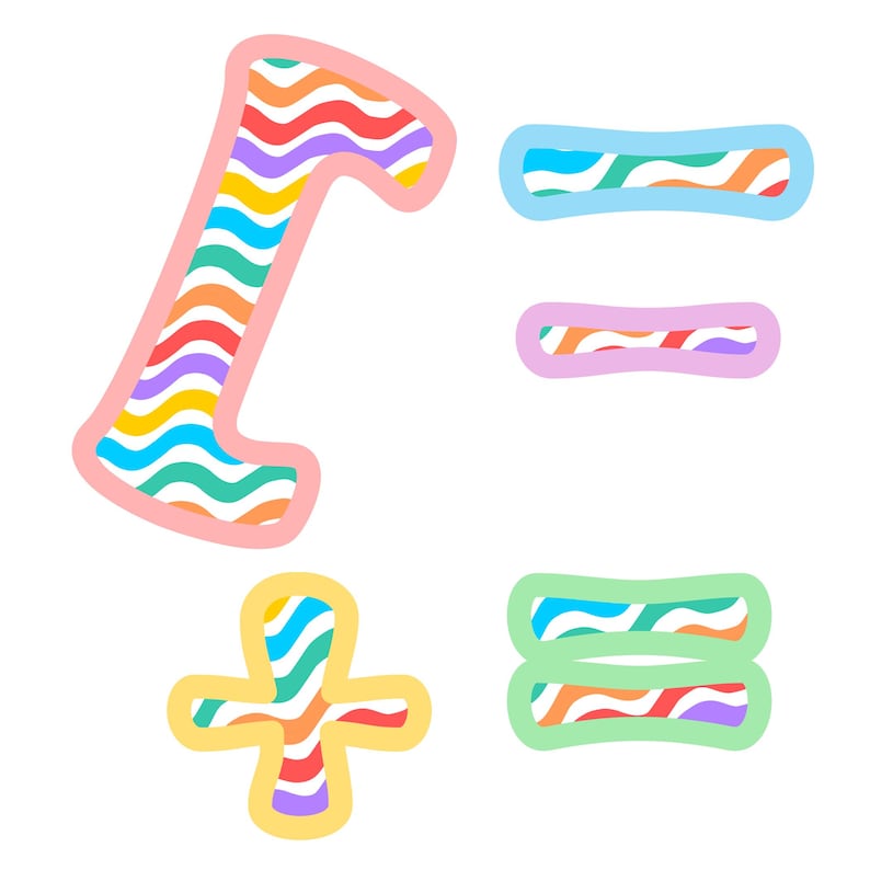 Printable Wavy Pattern Bulletin Board Letters, Funky Large Alphabet ...