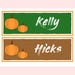 Printable Fall Name Labels, Autumn Classroom Labels, Fall Name Posters ...