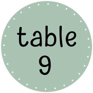 Boho Calm Colors Classroom Table Numbers, Table, Team and Group Numbers ...