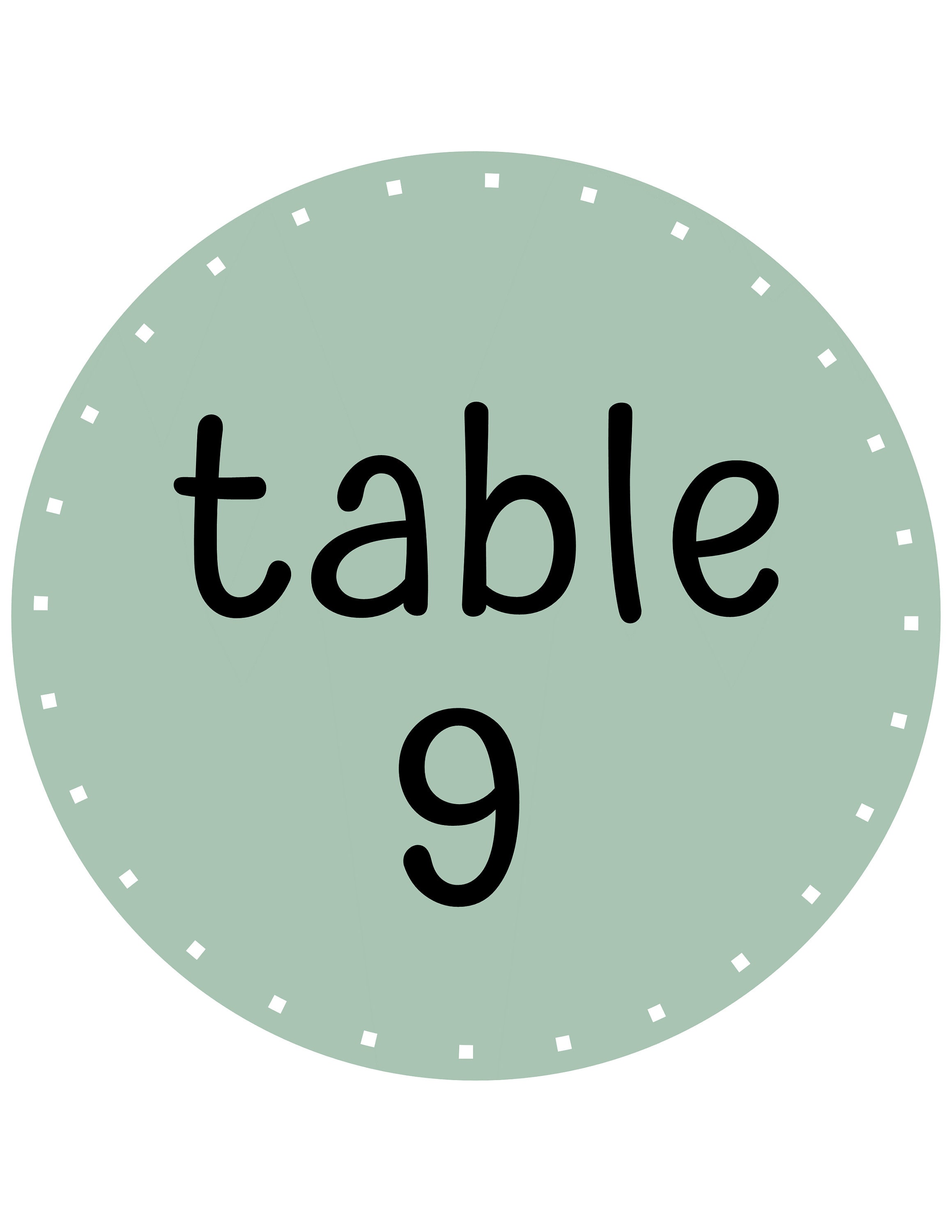 Boho Calm Colors Classroom Table Numbers, Table, Team and Group Numbers ...