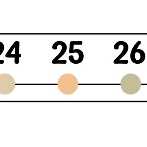Printable Boho Neutral Large Number Line, Large Number Line Wall ...