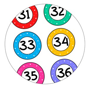 Printable Classroom Number Labels, Polka Dot Decor (PDF & PPTX) - Etsy