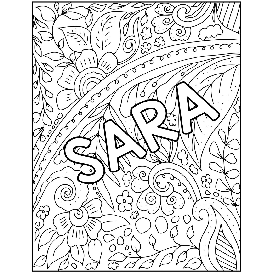 Printable Personalized Name Coloring Worksheets, Custom Name Coloring ...