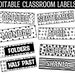 Printable Number Labels, Bright Classroom Calendar Numbers, Number ...