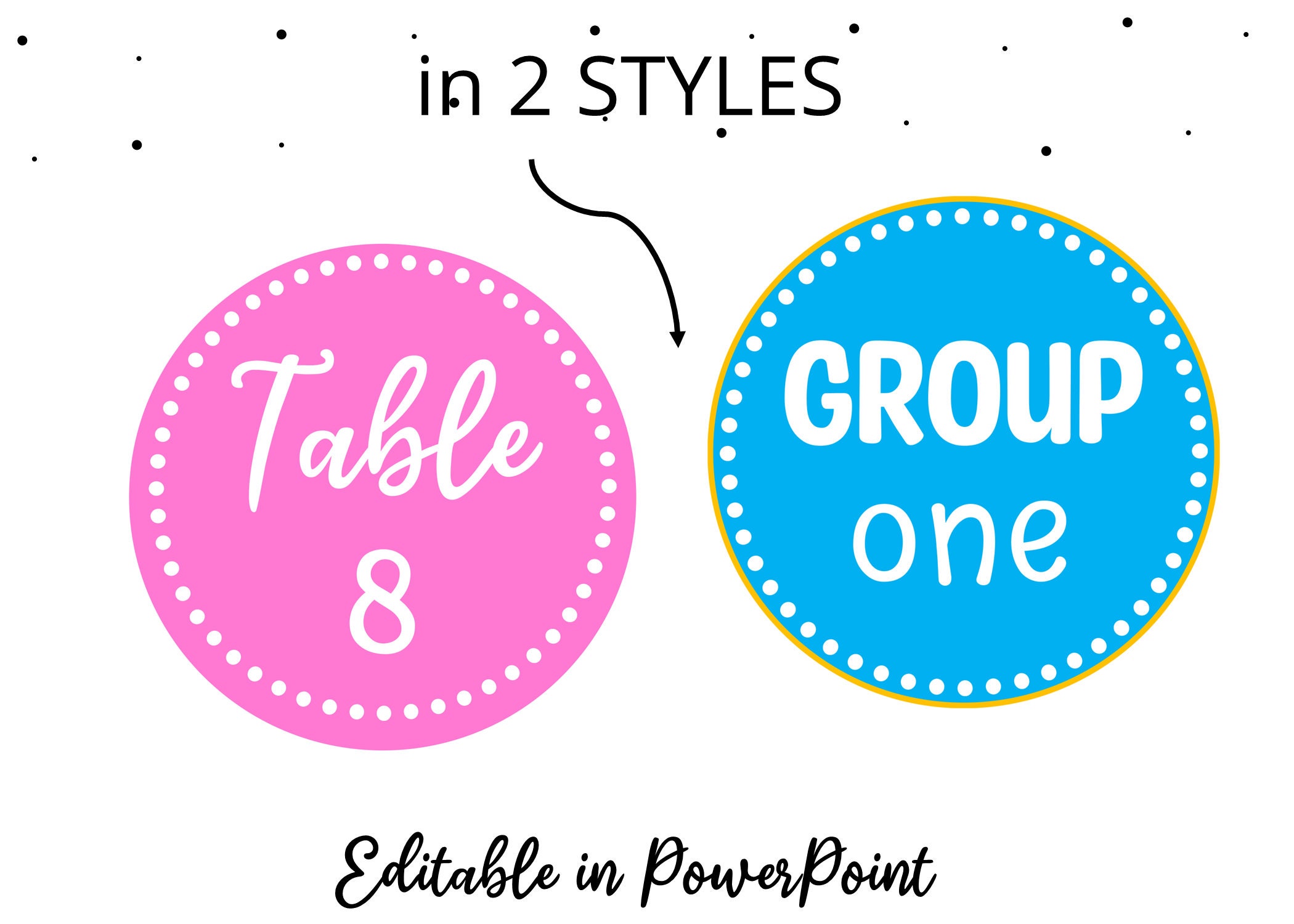 Bright Colors Classroom Table, Team and Group Labels, Editable - Etsy