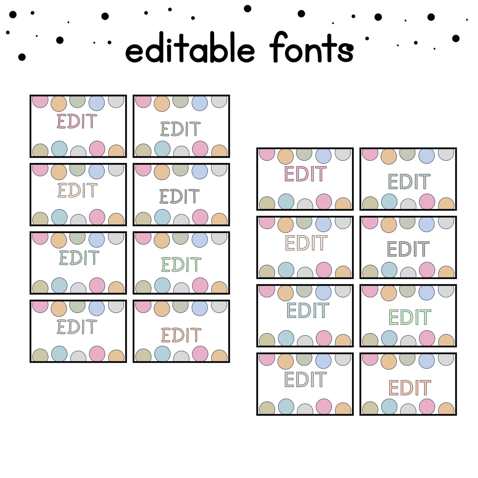 Printable Chevron Name Tags, Editable Colorful Chevron Labels, Back to ...