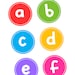 Printable Round Alphabet Letters, Bright Alphabet Letters Posters ...