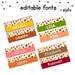 Printable Fall Name Labels, Autumn Classroom Labels, Fall Name Posters ...
