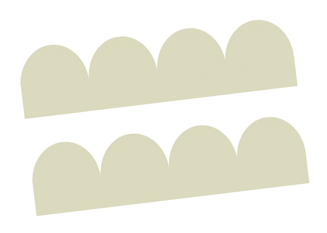 Scalloped Borders, Boho Bulletin Board Borders, Boho Neutral Classroom ...