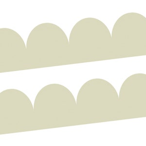 Scalloped Borders, Boho Bulletin Board Borders, Boho Neutral Classroom ...