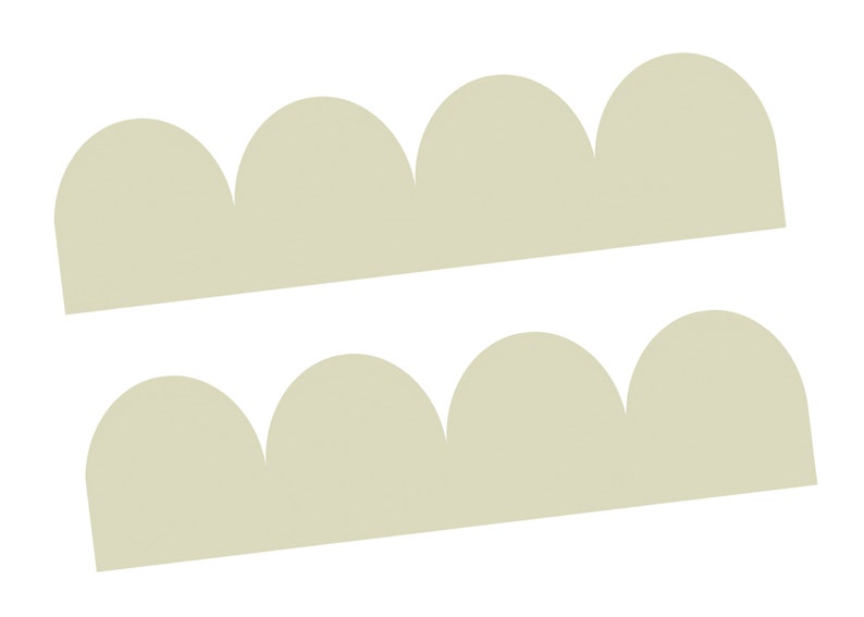 Scalloped Borders, Boho Bulletin Board Borders, Boho Neutral Classroom ...