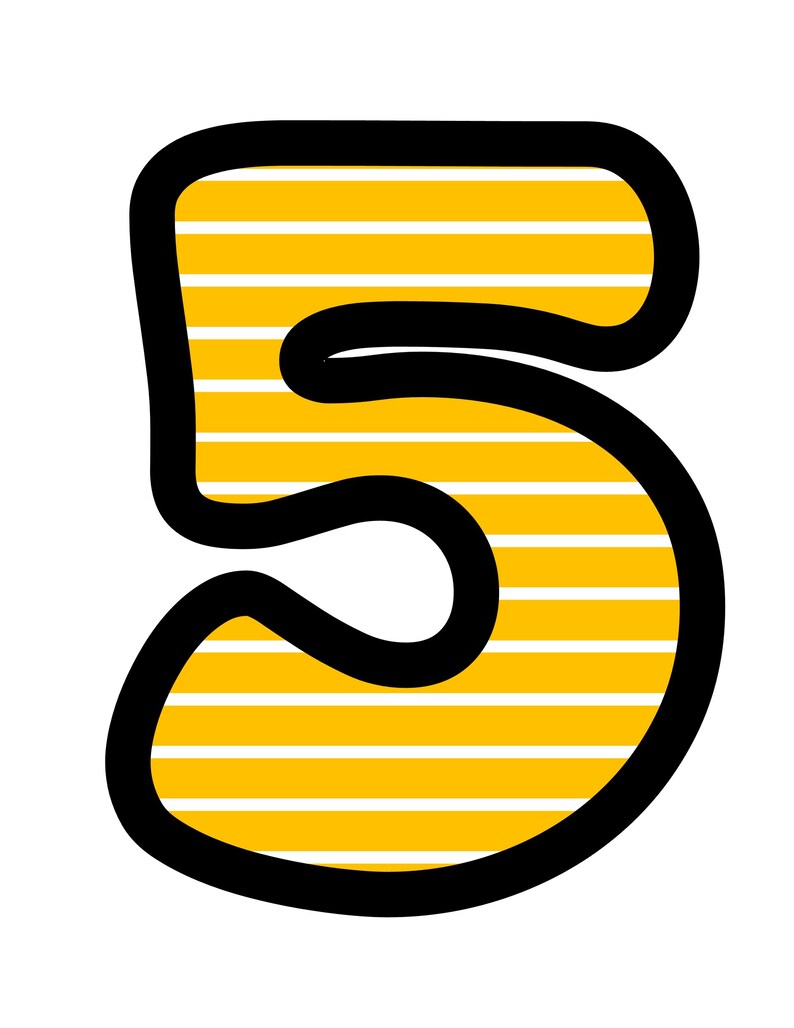 Back to School Yellow Bulletin Board Letters, Printable Bright Yellow ...