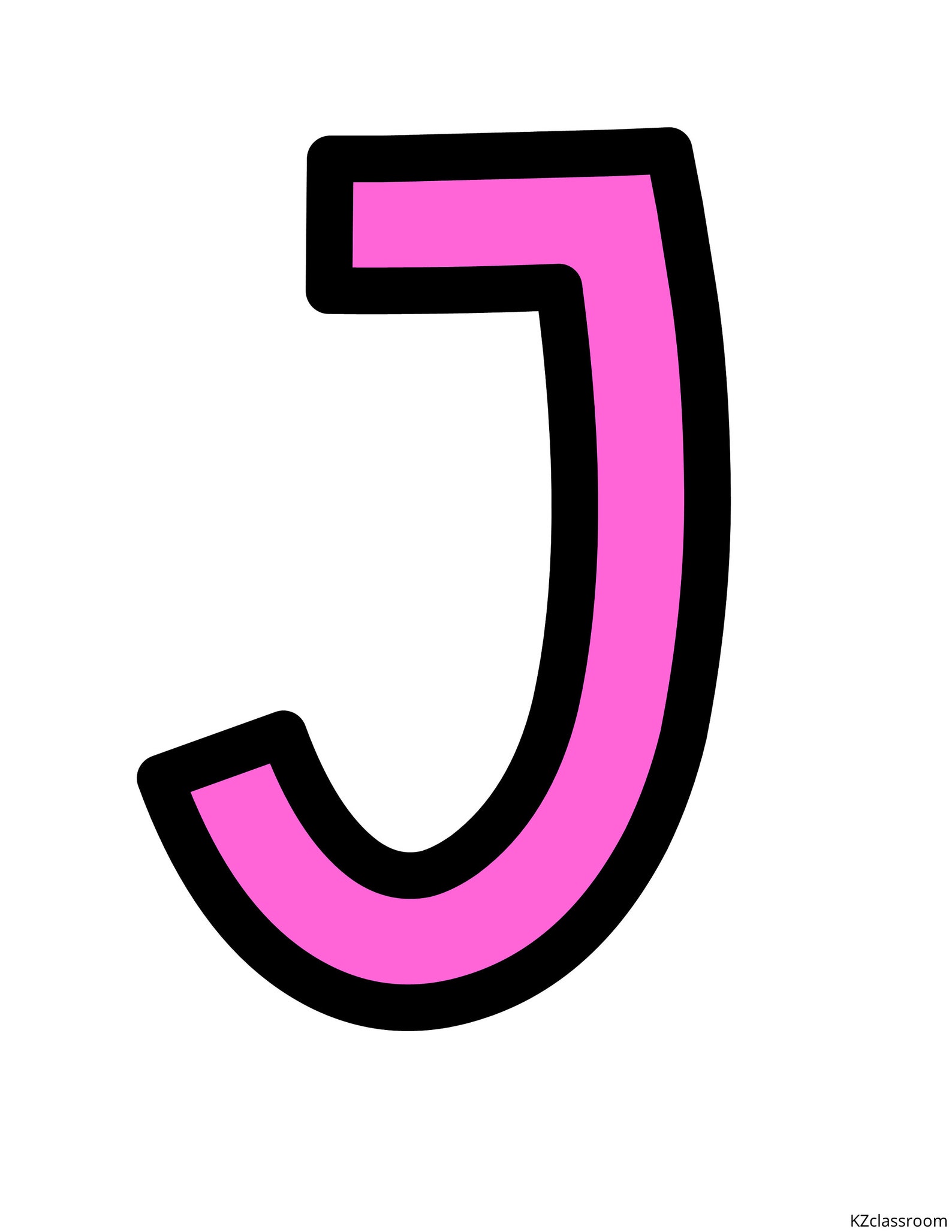 Printable Magenta Bulletin Board Large Alphabet Letters, Alphabet ...