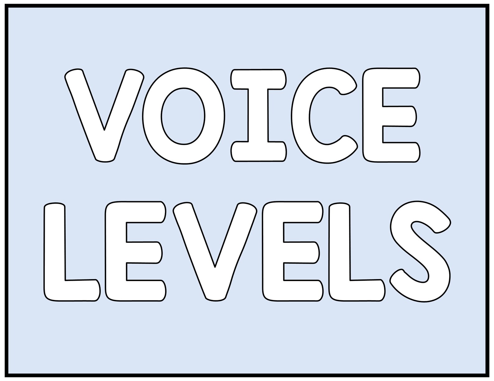 Printable Calm Colors Classroom Voice Level Cards, Editable Classroom ...